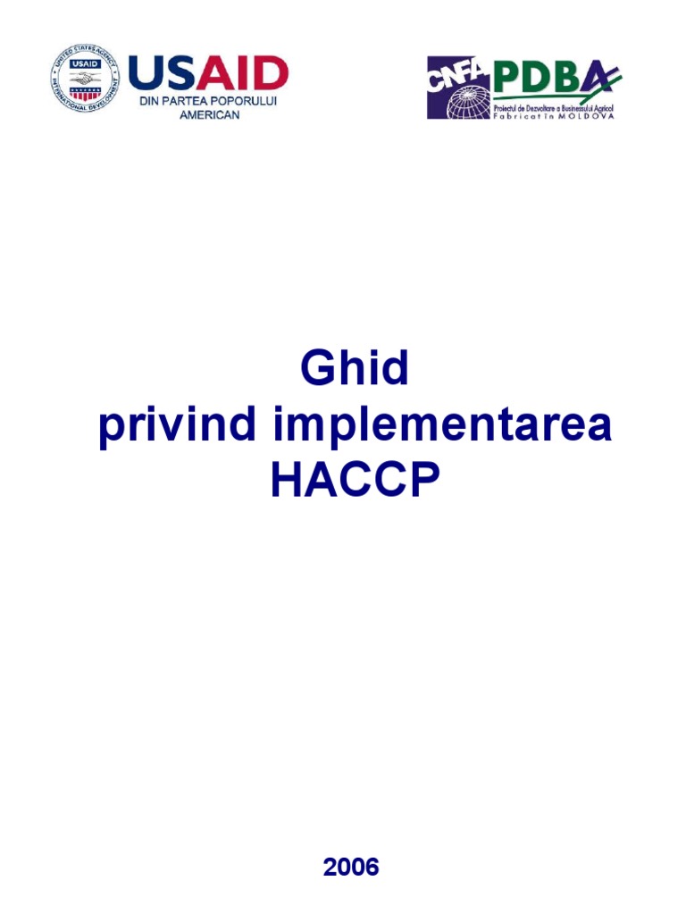 Ghid HACCP ROM | PDF