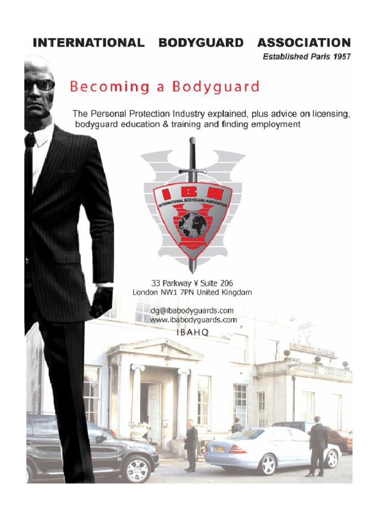 Becoming A BG (Advice and 1995 Manual) IBAHQ 2013 | PDF | Bodyguard ...
