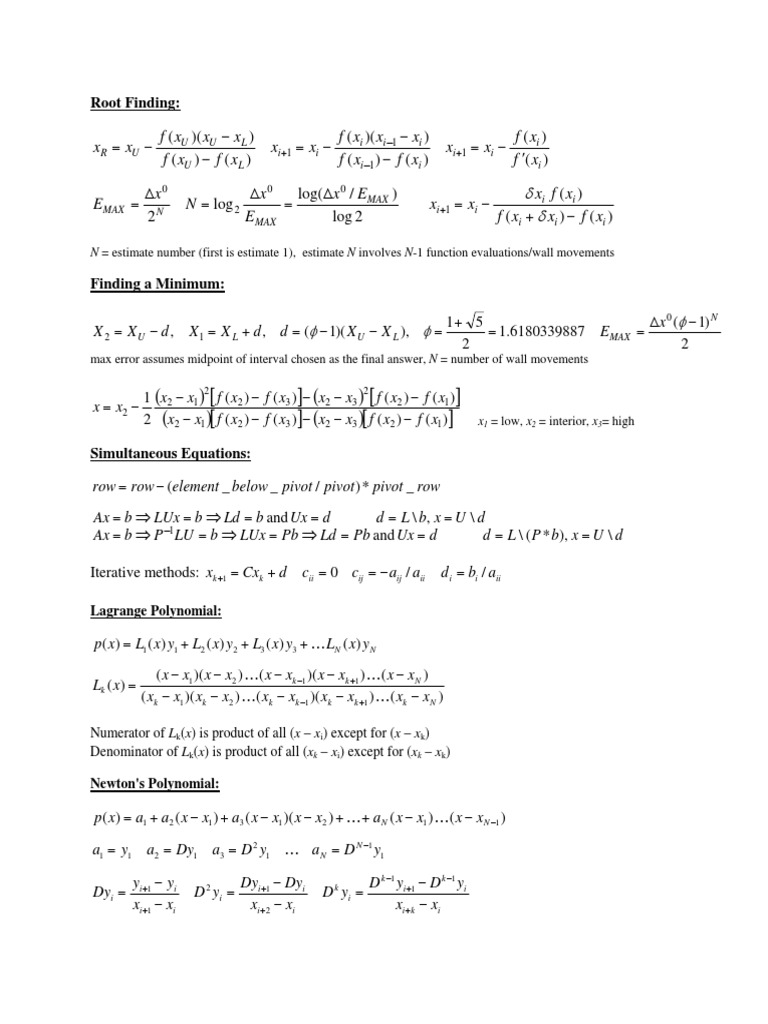 MATLAB Formulas | PDF | Applied Mathematics | Analysis