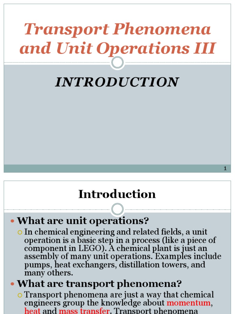 Transport Phenomena | PDF | Transport Phenomena | Mass Transfer