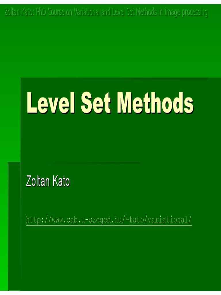 03 Level Set | PDF