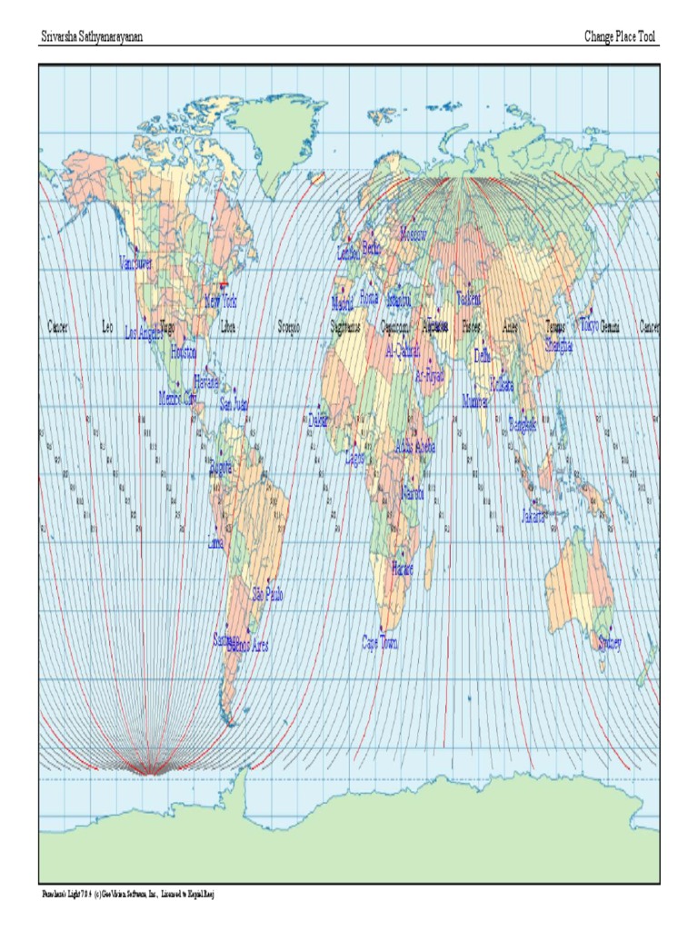 Astrocartography Map | PDF