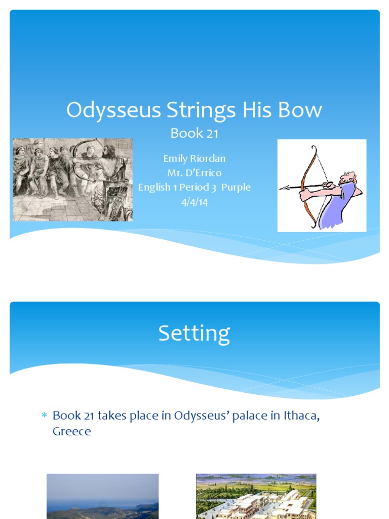 Odyssey Book 21 Emily Riordan | PDF | Penelope | Odysseus