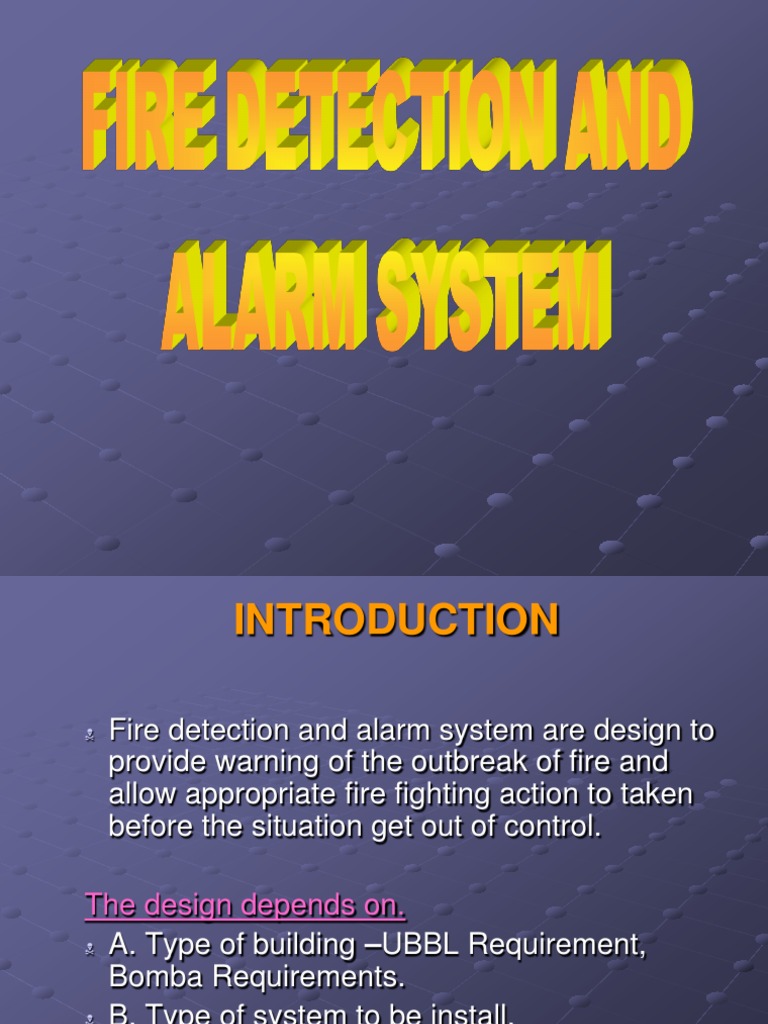 Fire Detection and Alarm System Design | PDF | Smoke | Electromagnetism