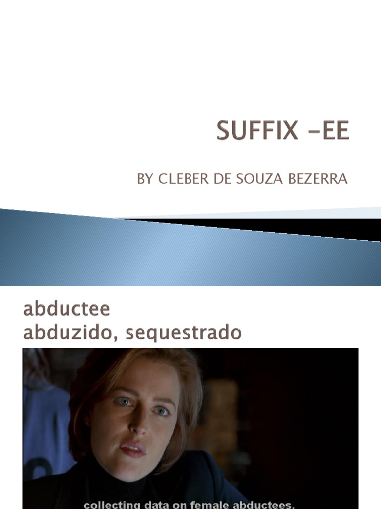 Suffix - Ee | PDF