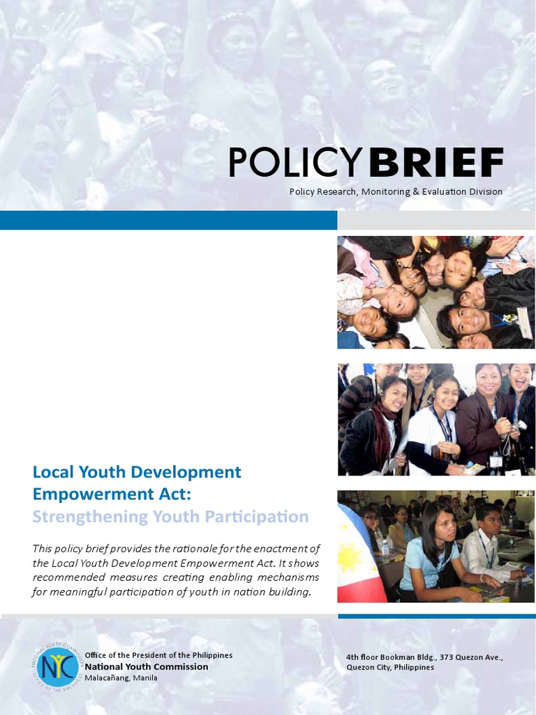 Local Youth Development Empowerment Act | PDF | Governance | Public Sphere