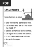 Experimento Final Catapulta | PDF