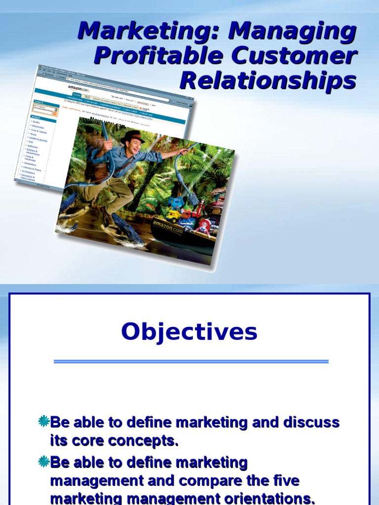 Marketing: Managing Profitable Customer Relationships | PDF | Marketing ...
