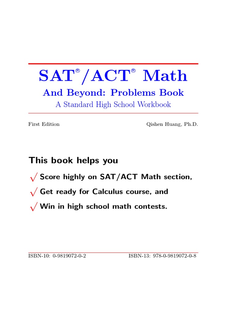 Hard SAT Math Problems II - Book | PDF
