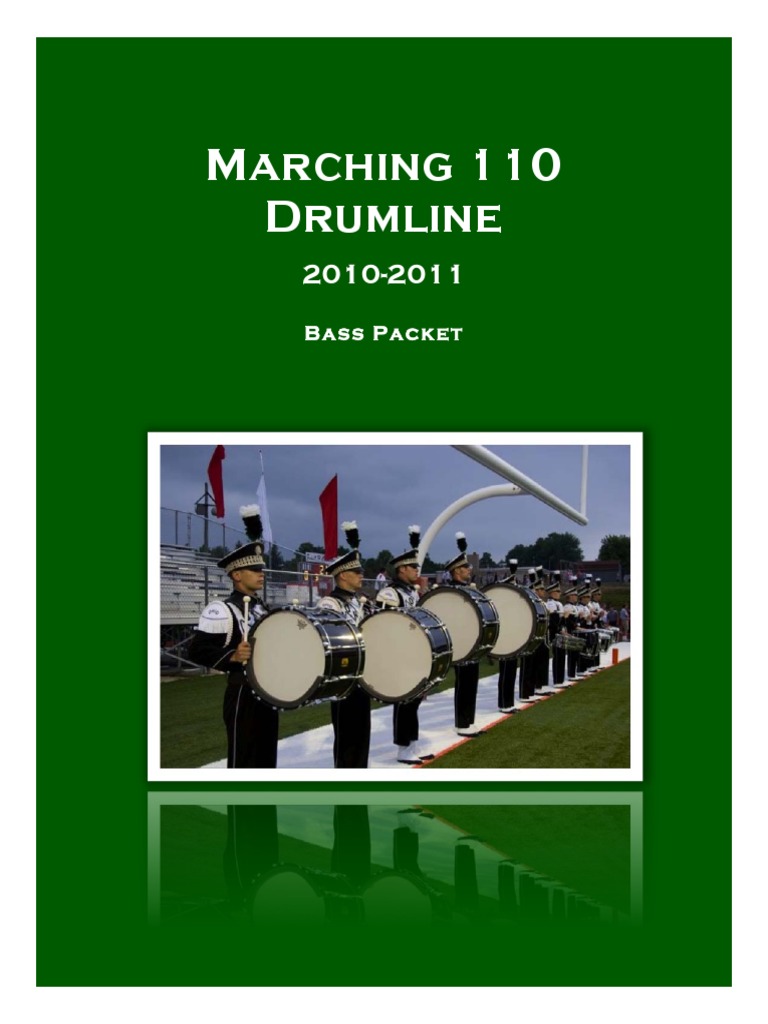 Marching 110 Drumline: Bass Packet | PDF | Tempo | Musical Forms