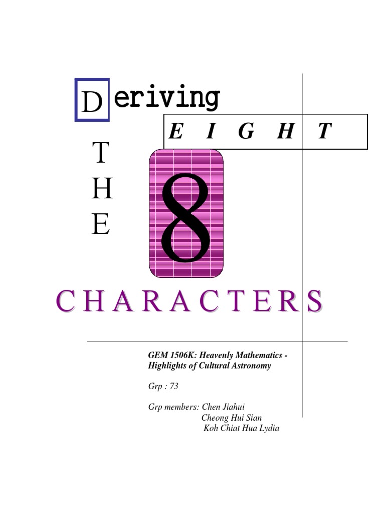 The Eight Character | PDF | Yin And Yang | Astronomy