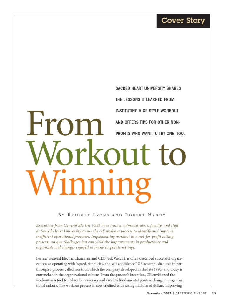 GE WorkOut | PDF | Brainstorming | Accrual