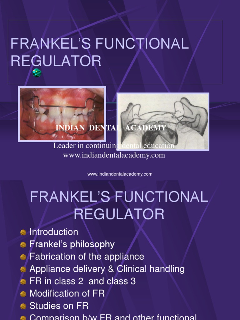 Frankel’s Functional Regulator / orthodontic courses by Indian dental ...