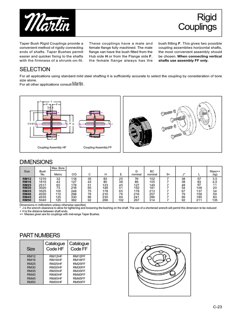 Rigid Coupling Catalogue | PDF