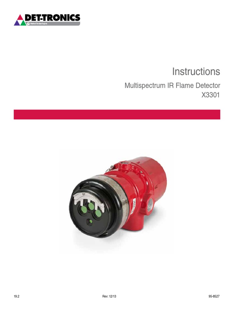 Multispectrum IR Flame Detector X3301 Detronics Manual | PDF | Relay ...