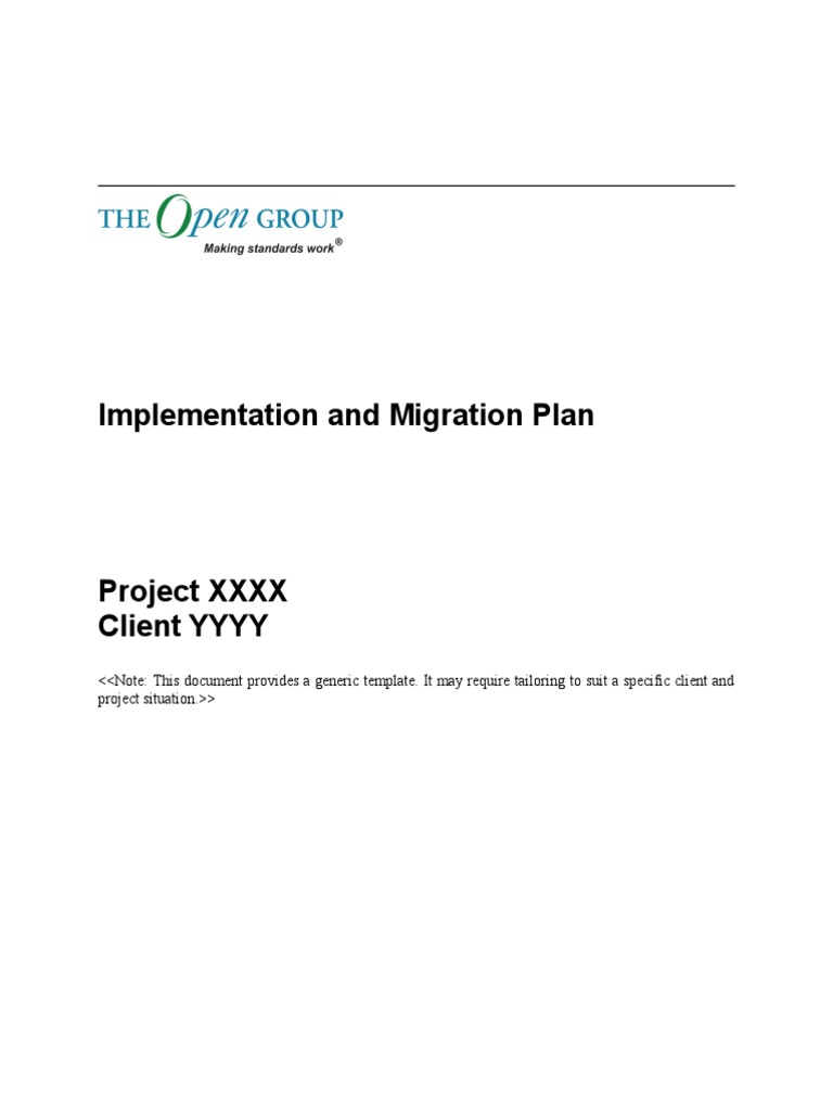 TOGAF 9 Template - Implementation and Migration Plan | PDF | Software ...