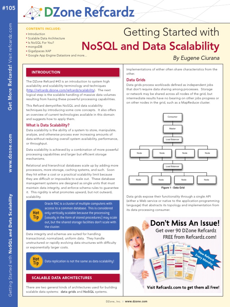 Nosql And Data Scalability Getting Started With Download Free Pdf No Sql Scalability 