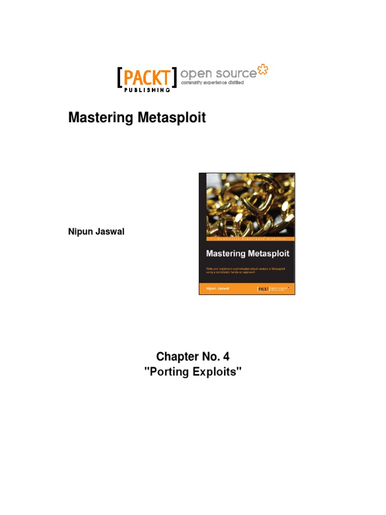 Mastering Metasploit: Chapter No. 4 " Porting Exploits" | PDF ...