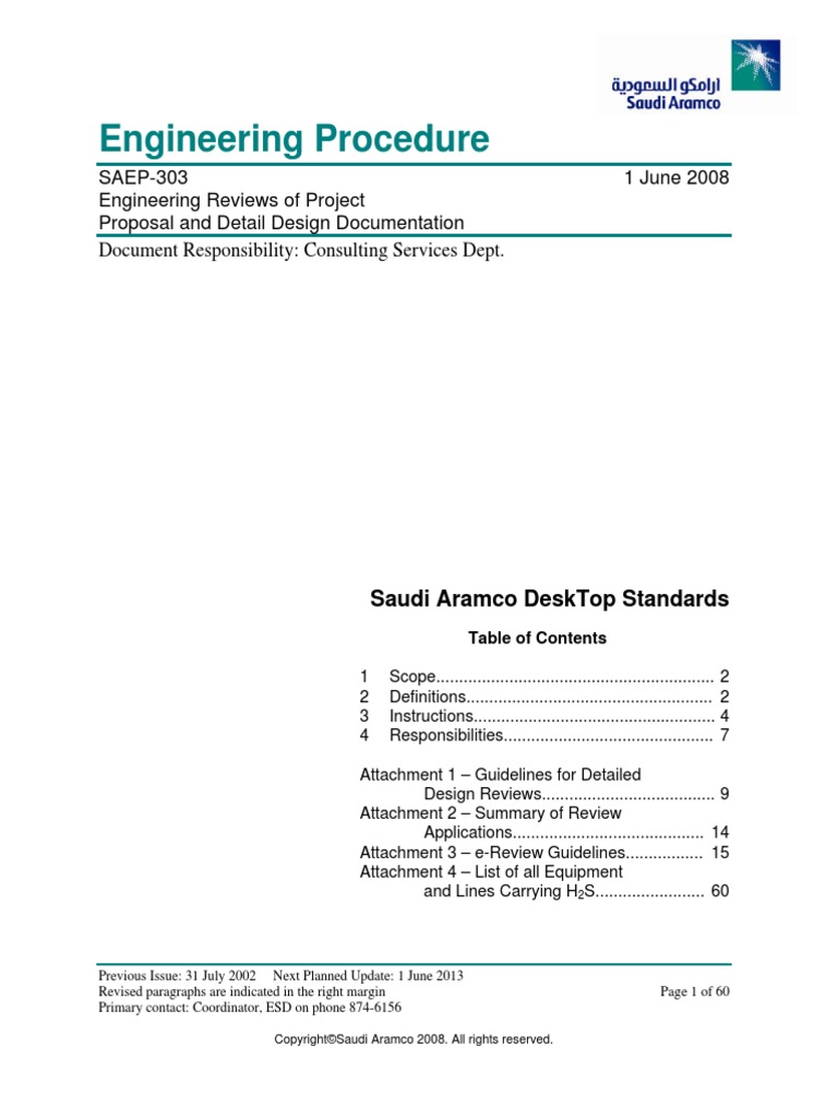 Saep 303 | PDF | Specification (Technical Standard) | Design