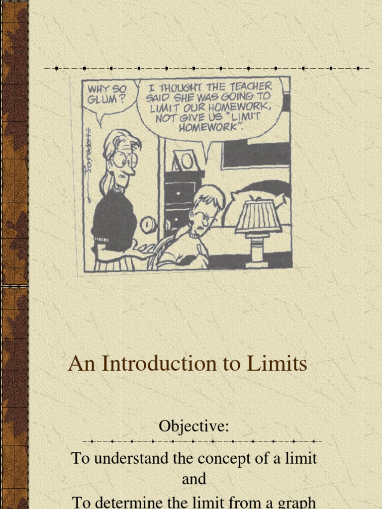 An Introduction To Limits | PDF | Limit (Mathematics) | Calculus