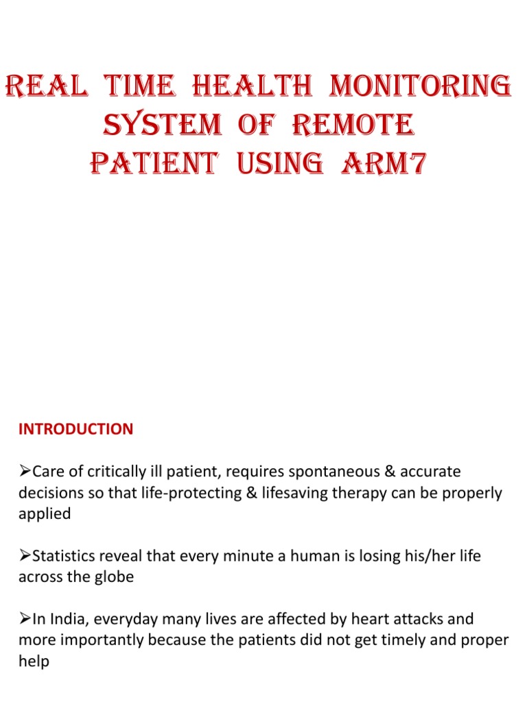 Patient Monitoring Using Arm7 | PDF | Monitoring (Medicine) | Arm Architecture