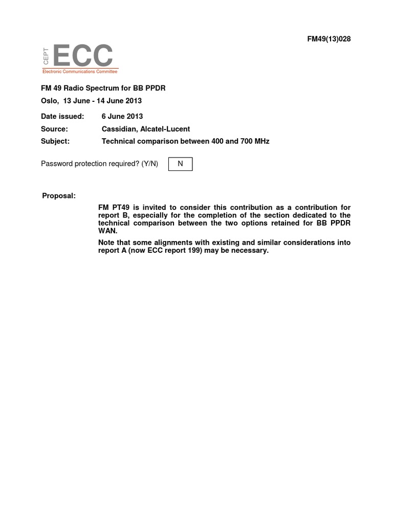 Technical Comparison Between 400 and 700 MHZ | PDF | Antenna (Radio ...