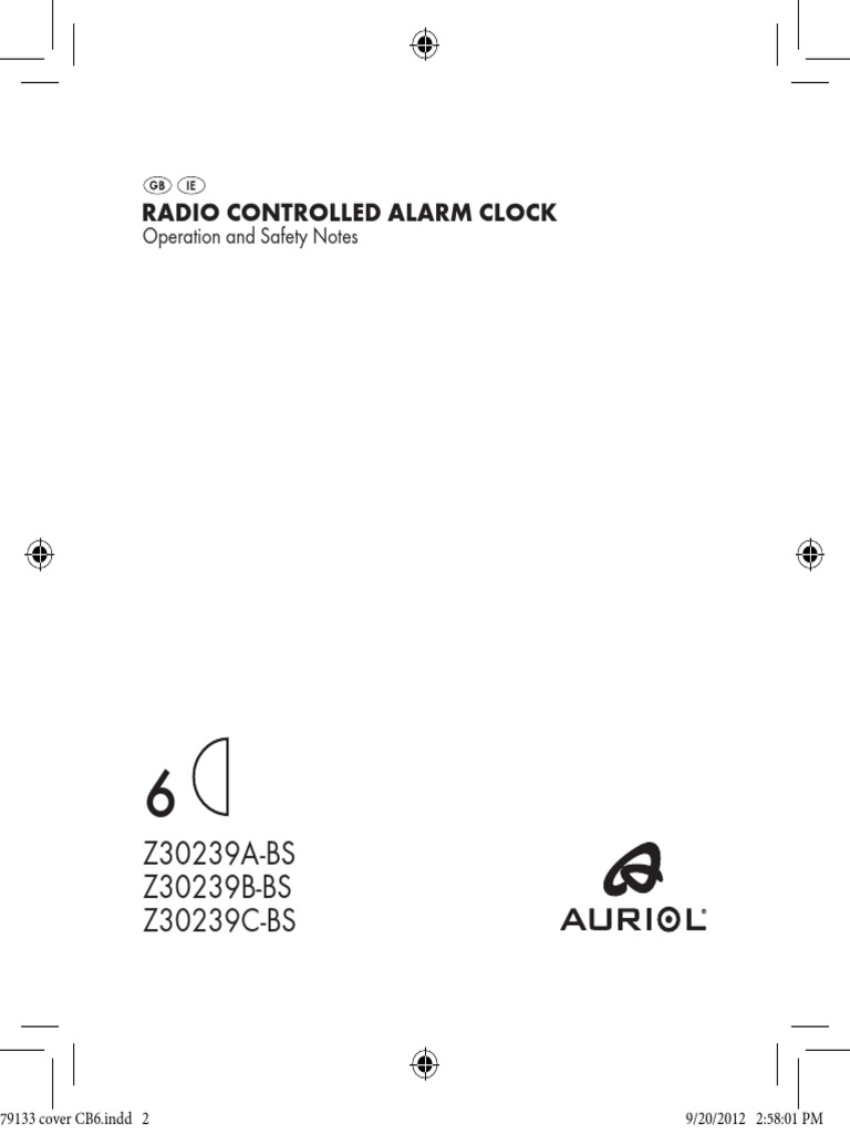 Lidl Radio Controlled Alarm Clock | PDF | Battery (Electricity ...