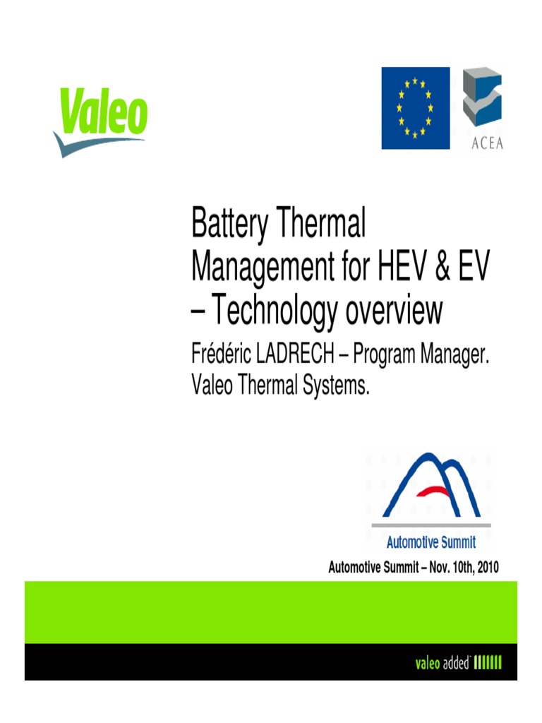 Valeo Systemes Thermiques Sas - Frederic Ladrech | PDF | Air ...