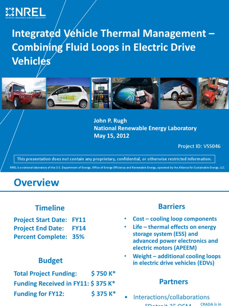 Integrated Vehicle Thermal Management - Combining Fluid Loops in ...