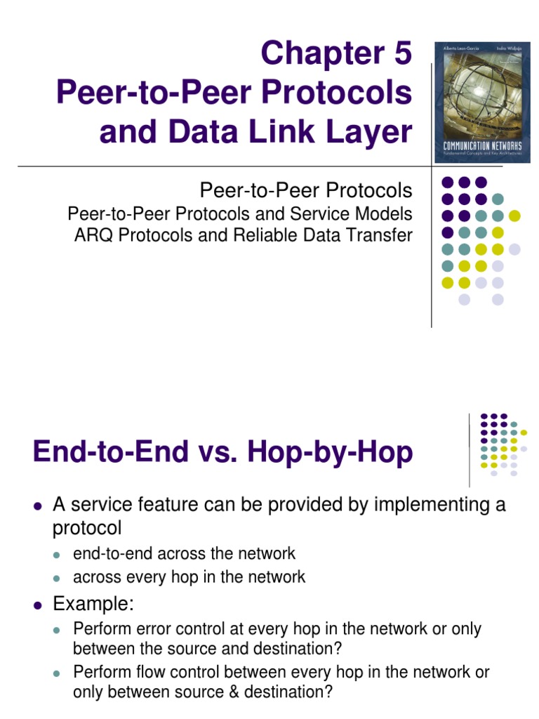Peer-to-Peer Protocols and Data Link Layer | Download Free PDF ...