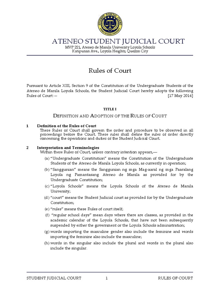 Rules of Court (2014) | PDF | Witness | Evidence (Law)