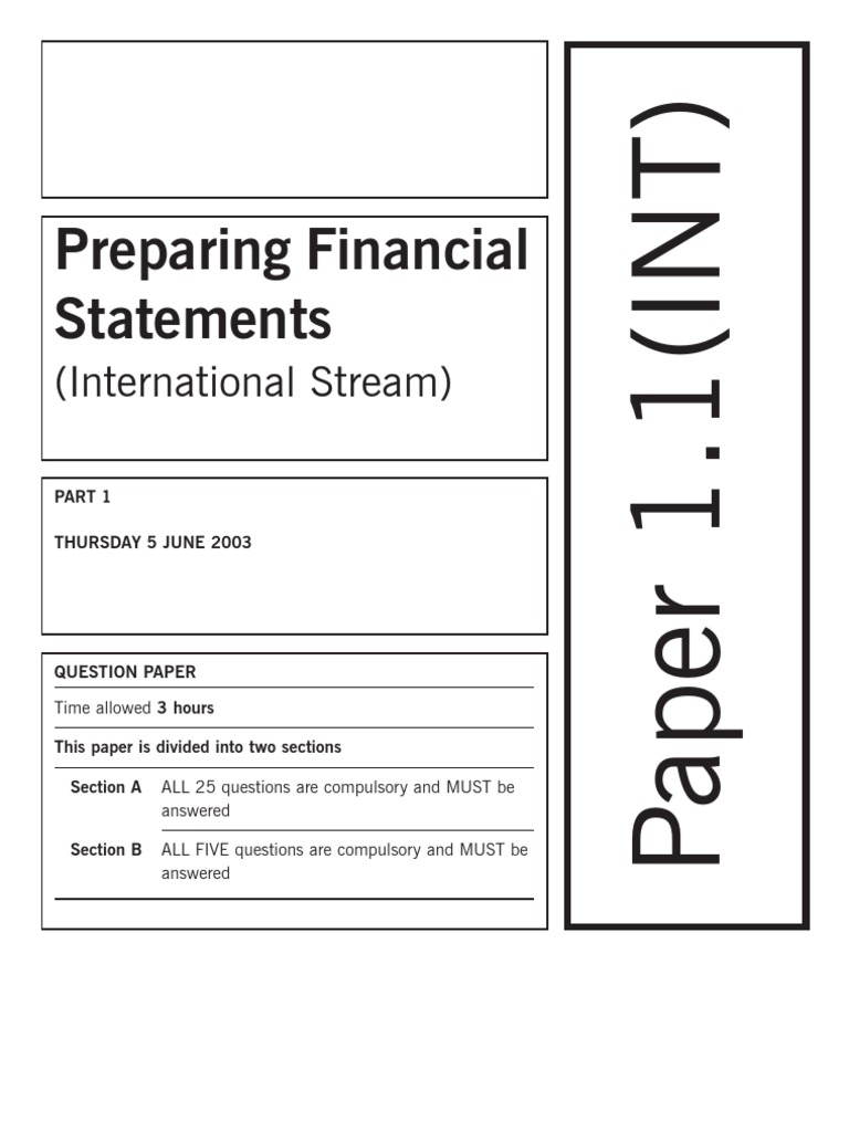 Preparing Financial Statements | PDF | Debits And Credits | Inventory