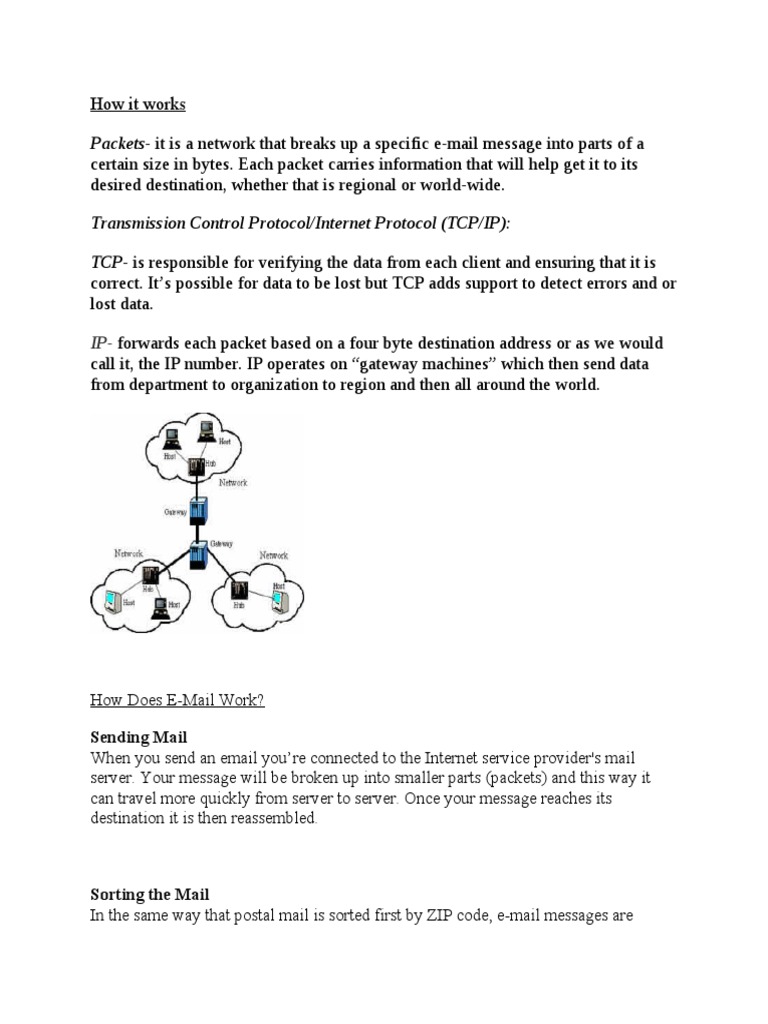 How Does Email Work | PDF | Transmission Control Protocol | Network Packet