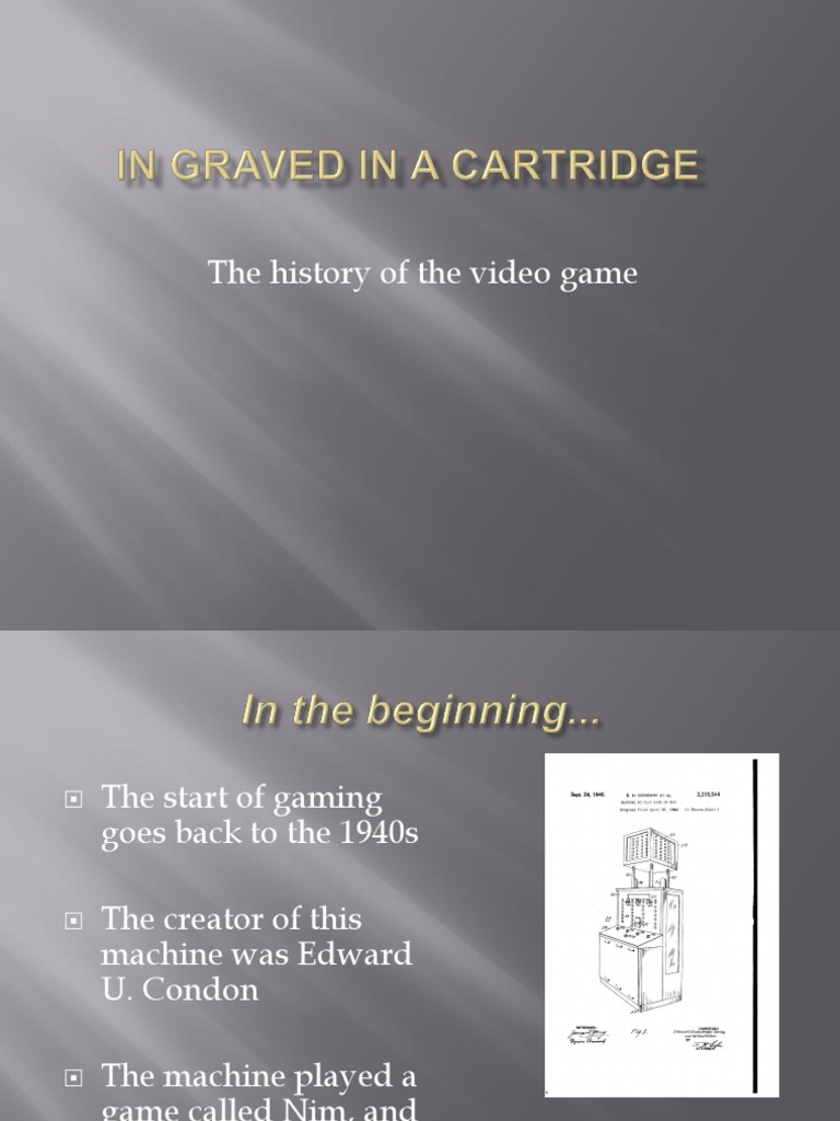 History of Video Games: Key Milestones | PDF | Games & Activities