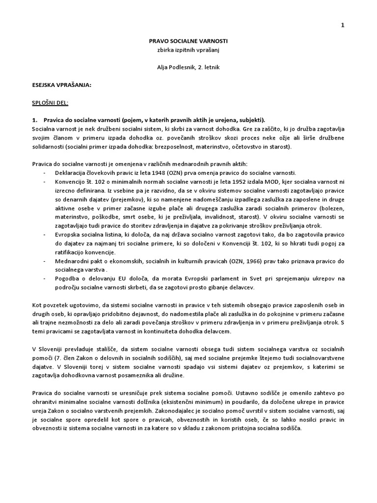 Izpitna Vprašanja ALJA | PDF