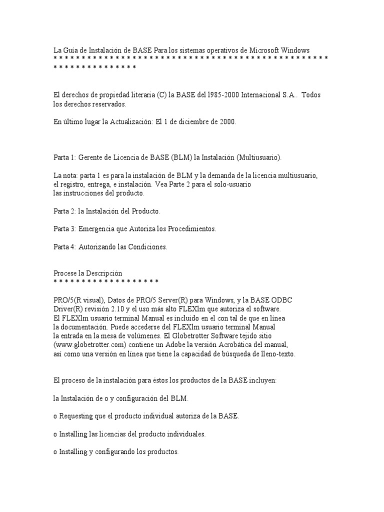 La Guía de Instalación de Visual Pro5 | PDF | Microsoft | Software