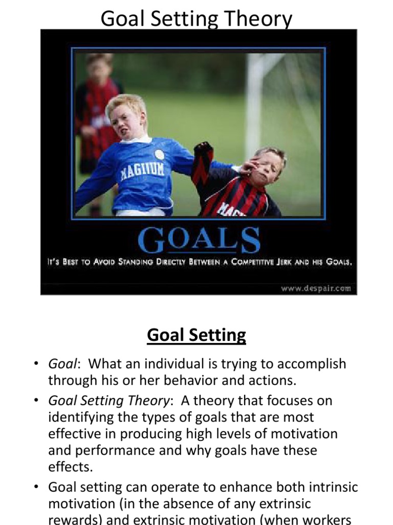 Goal Setting Theory | PDF | Goal Setting | Goal