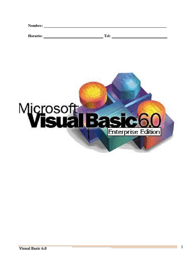 Manual de Visual Basic 6.0 | PDF | Objeto (informática) | Flujo de control