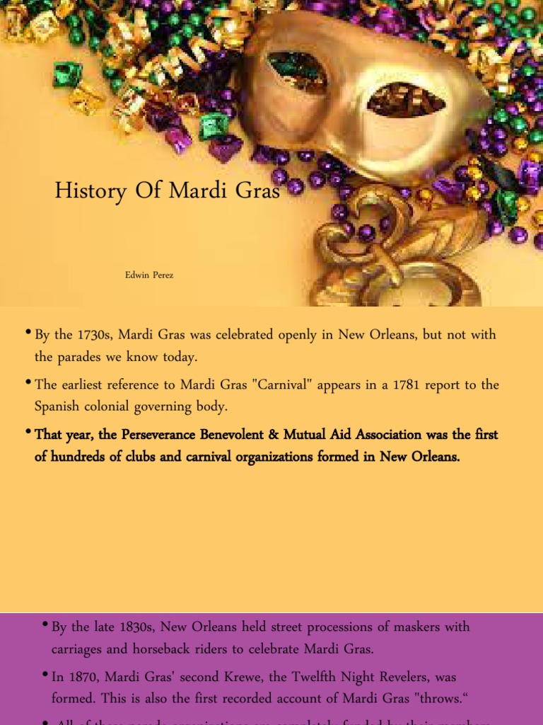 History of Mardi Gras | PDF
