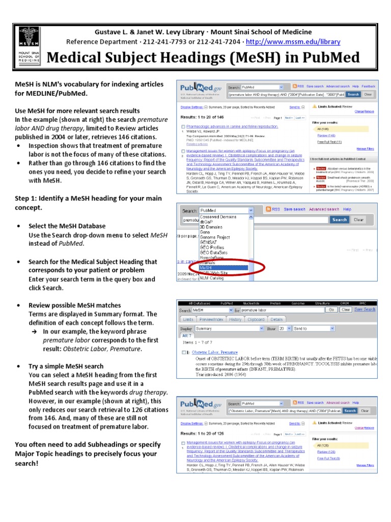 Gustave L. & Janet W. Levy Library Mount Sinai | PDF | Pub Med ...