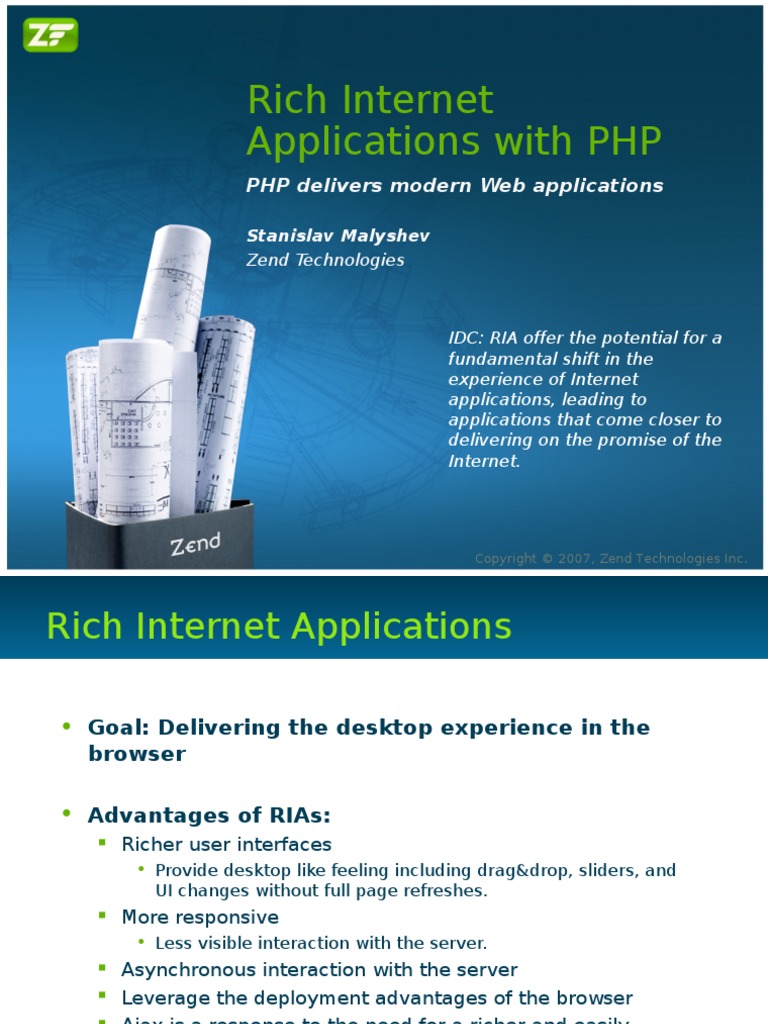 Rich Internet Applications With PHP | PDF | Ajax (Programming) | Php