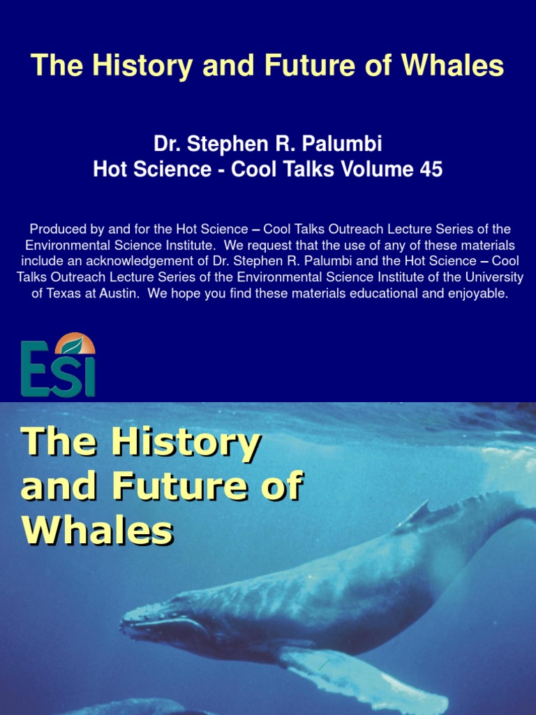 The History and Future of Whales: Dr. Stephen R. Palumbi Hot Science ...