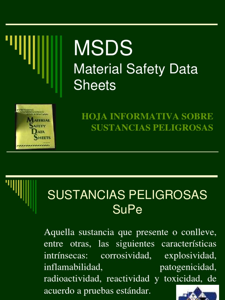 Hojas Msds | PDF | Mercurio (Elemento) | Metales preciosos