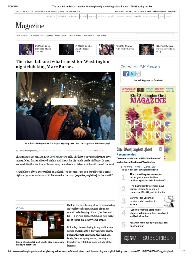 The Rise and Fall of Club Promoter Marc Barnes | PDF | Bankruptcy ...