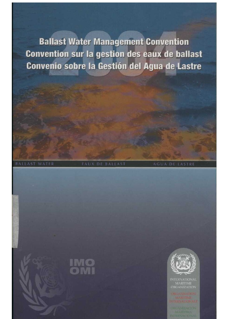 Ballast Water Management Convention | PDF | Ratification | Constitutional Amendment