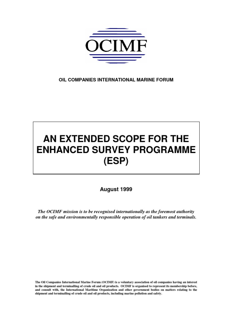 Enhanced Survey Program for Tankers | PDF | Ships | Nature