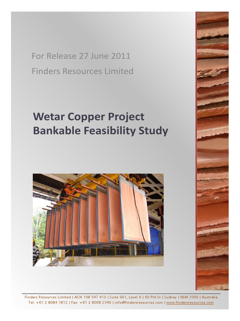 Bankable Feasibility Study | PDF | Net Present Value | Mining