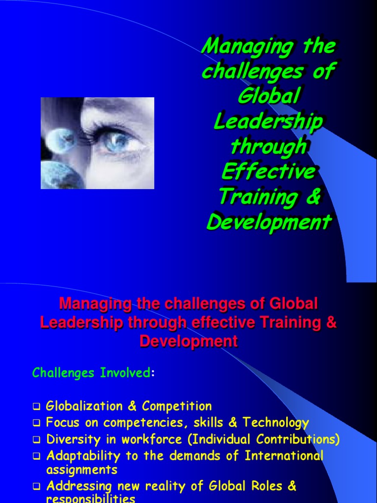 Global Leadership Training Challenges | PDF | Social Psychology ...