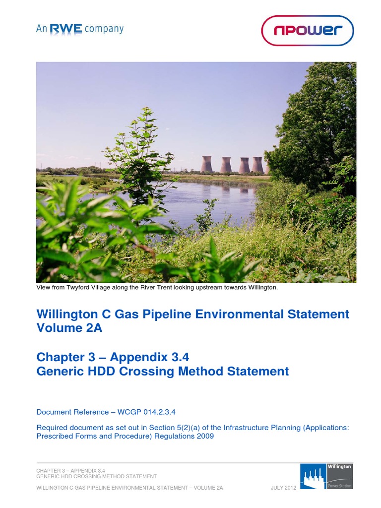 Willington C Gas Pipeline Environmental Statement Volume 2A Chapter 3 ...
