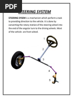 Ackerman Steering Mechanism | PDF | Vehicles | Vehicle Technology